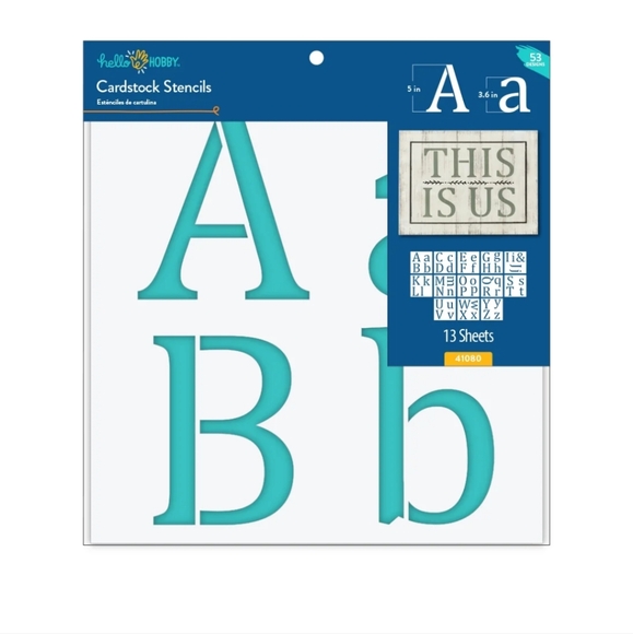 Hello Hobby | Office | Hello Hobby Cardstock Stencils Value Pack Large ...
